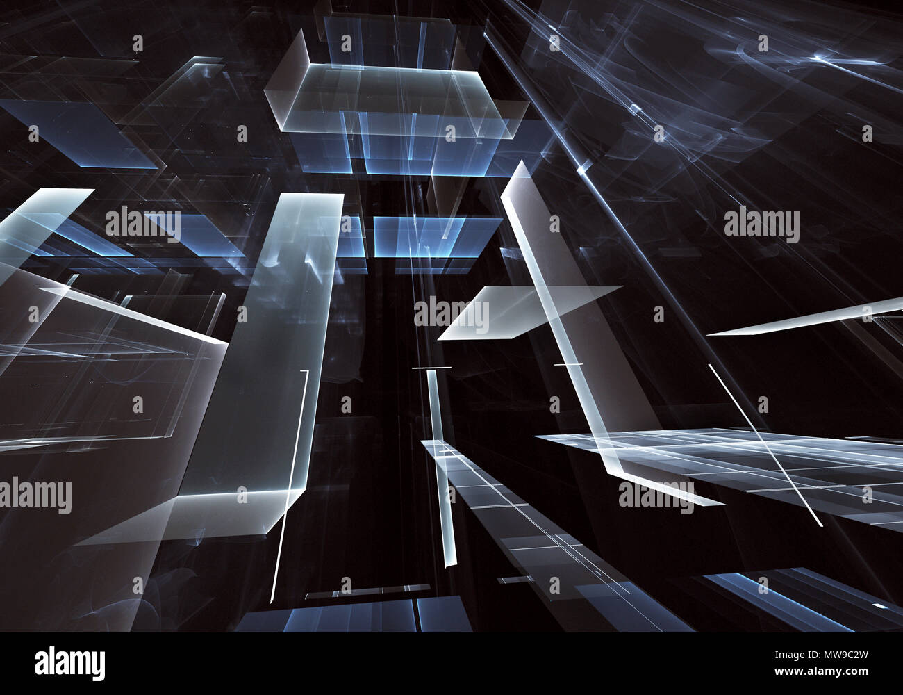 Abstract future technology background - computer-generated 3D image ...