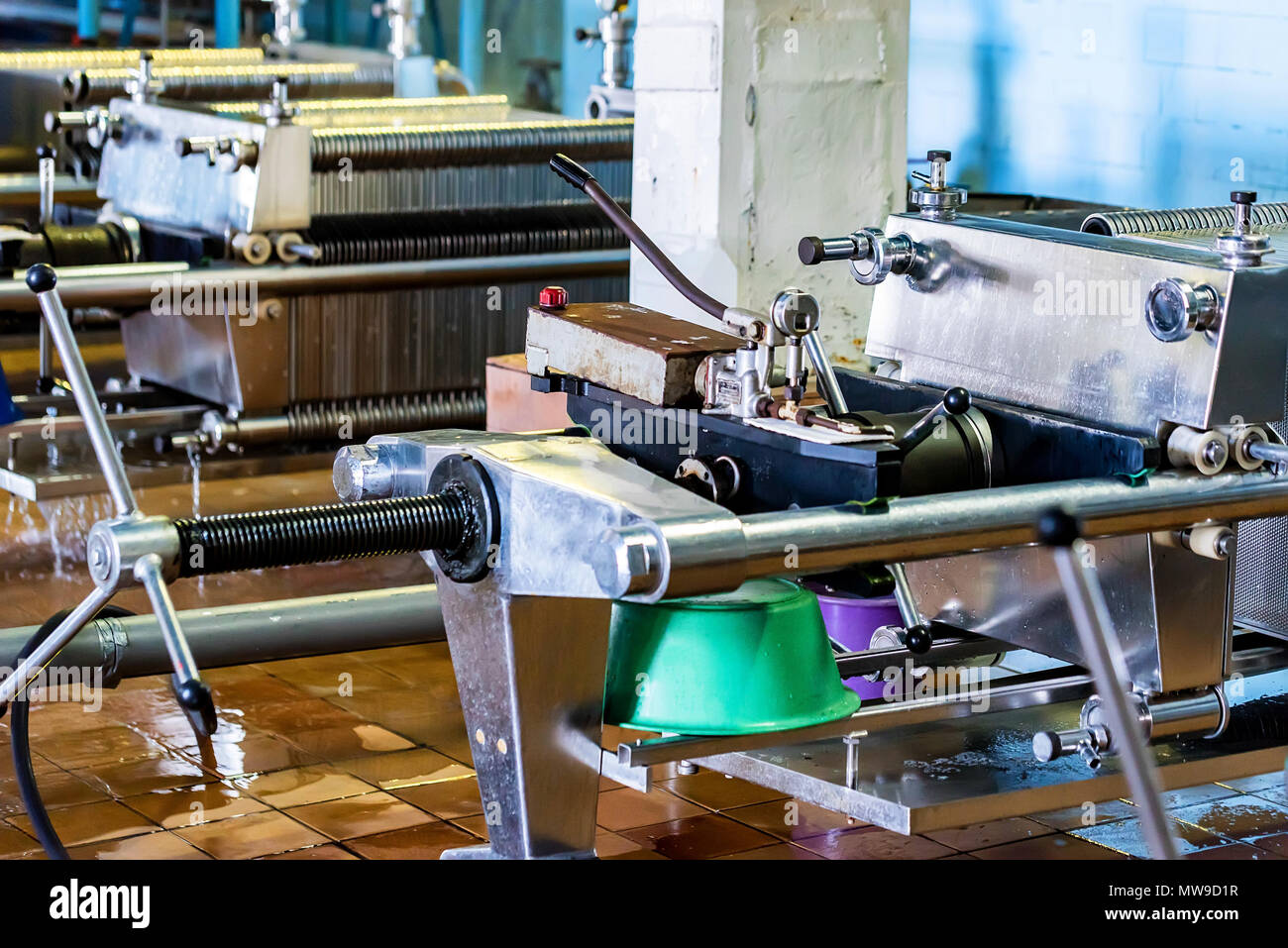 Industrial cartridge filter mechanism at winery Stock Photo - Alamy