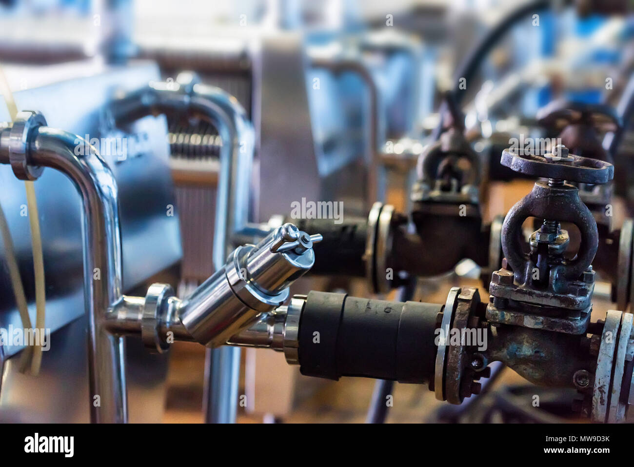 Industrial cartridge filter mechanism at winery Stock Photo - Alamy