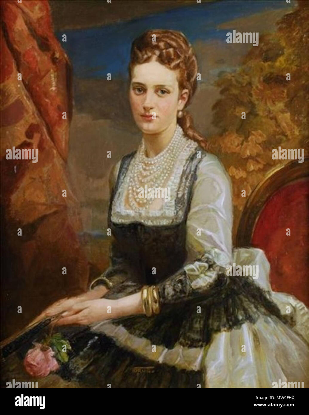 English: Portrait of Princess Alexandra of Denmark, Later Queen Consort ...