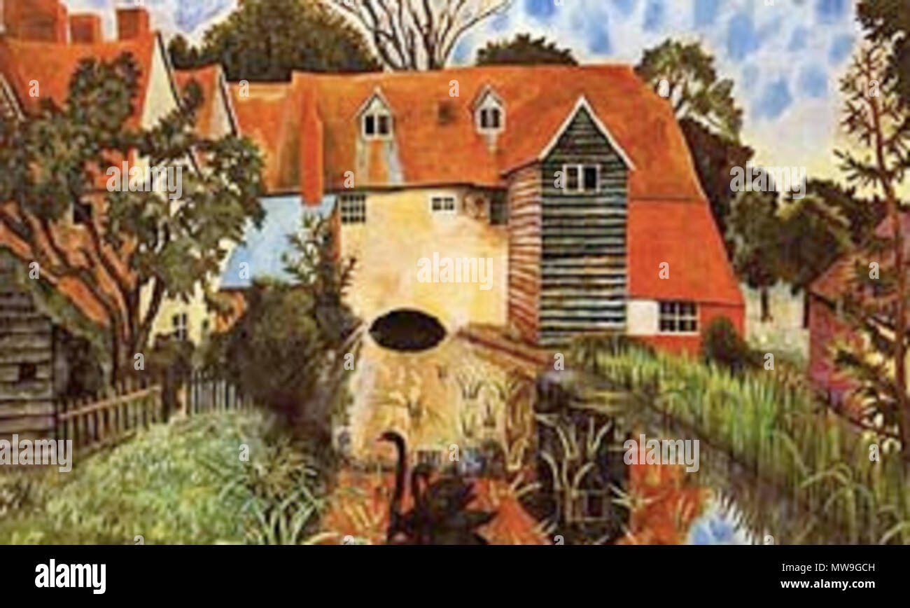 . The Mill at Tidmarsh . 1918 115 CarringtonTidmarsh Stock Photo - Alamy