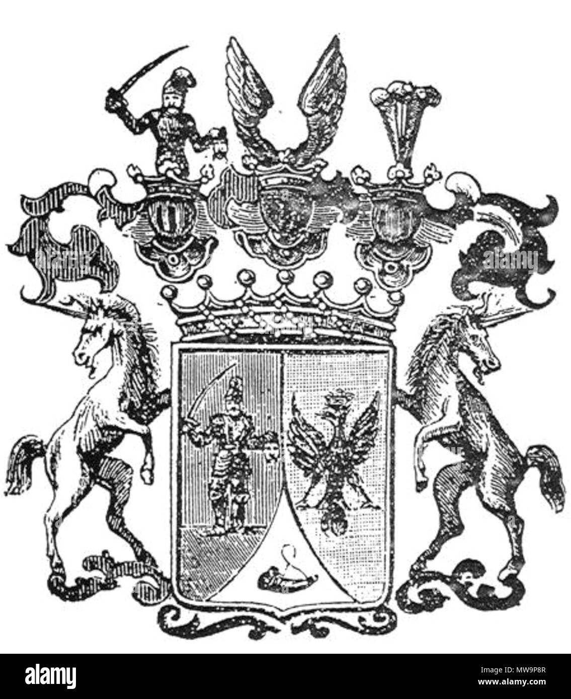 . English: Coat of arms of the Podmanitzky family. Slovenčina: Erb rodu ...