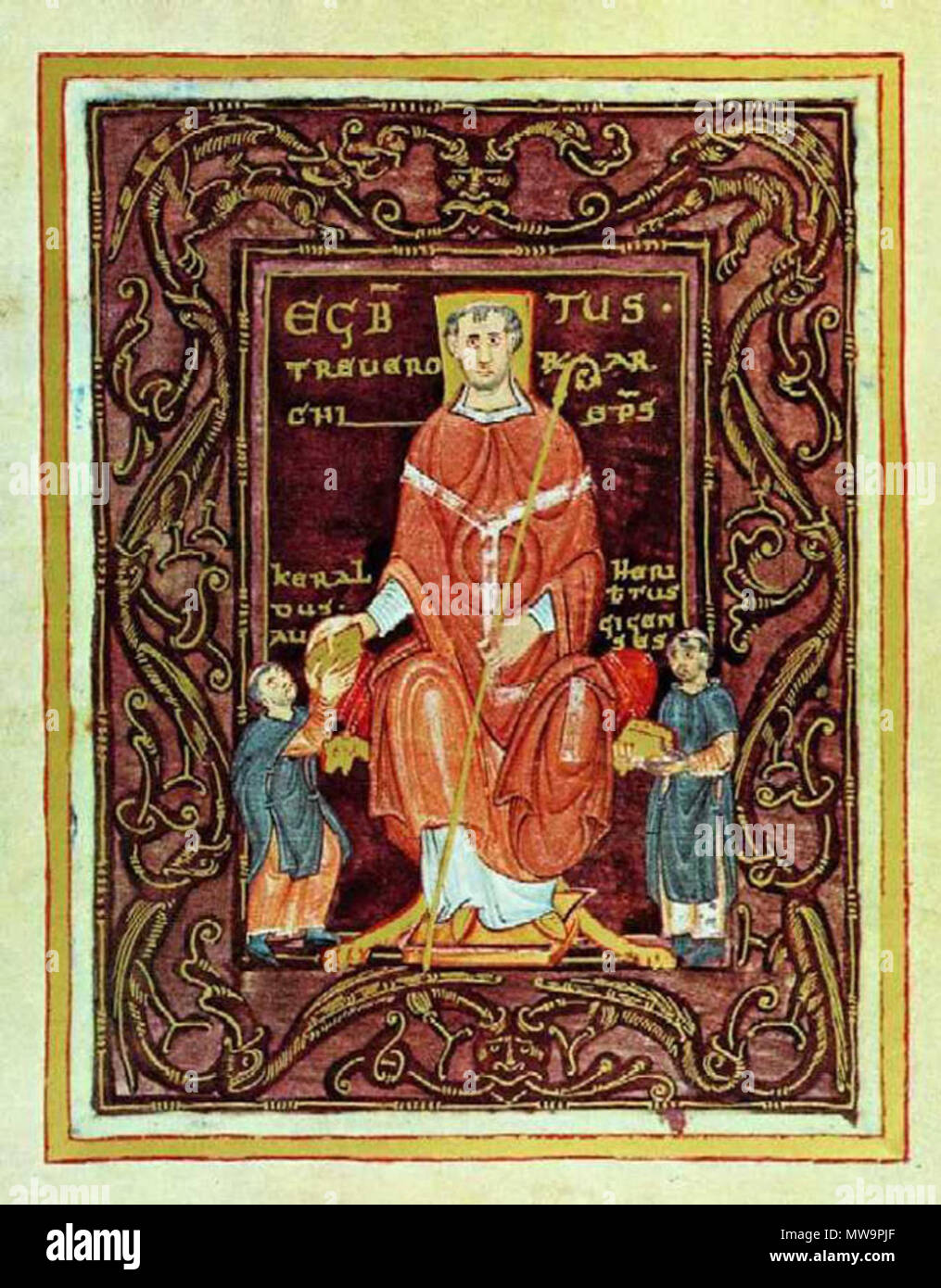. Deutsch: Codex Egberti, Szene: Egbert von Trier . Deutsch: 10. Jh ...