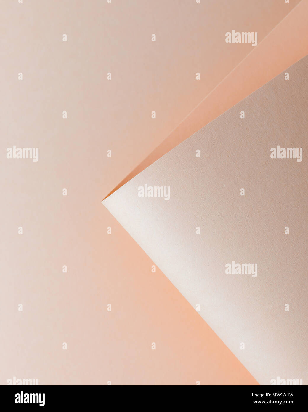 close-up view of tender beige paper sheet, abstract background Stock ...