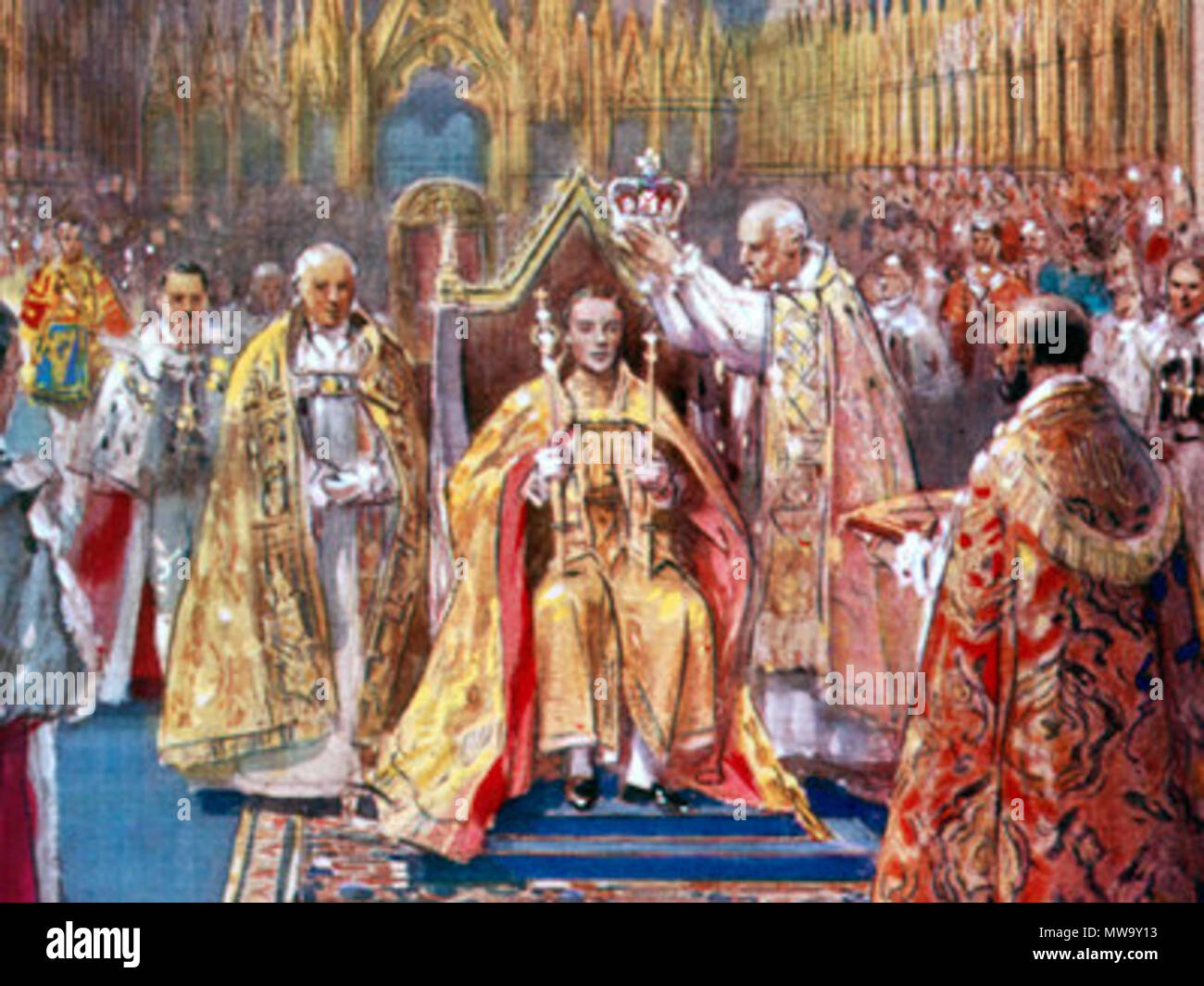 . English: The crowning of George VI at his coronation. 1937. Henry ...