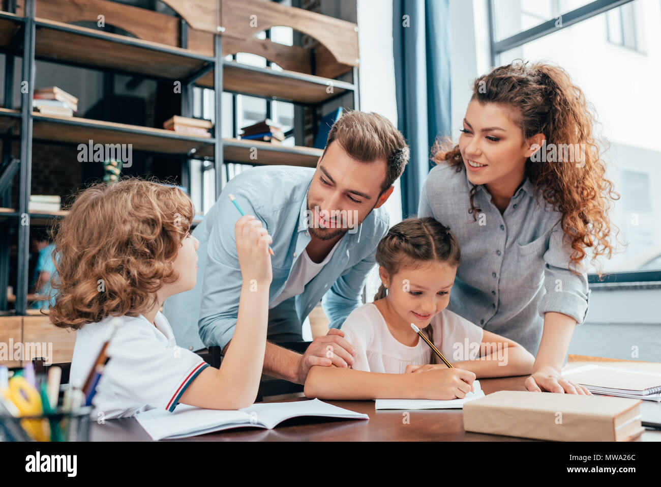 Cute happy kids hi-res stock photography and images - Alamy