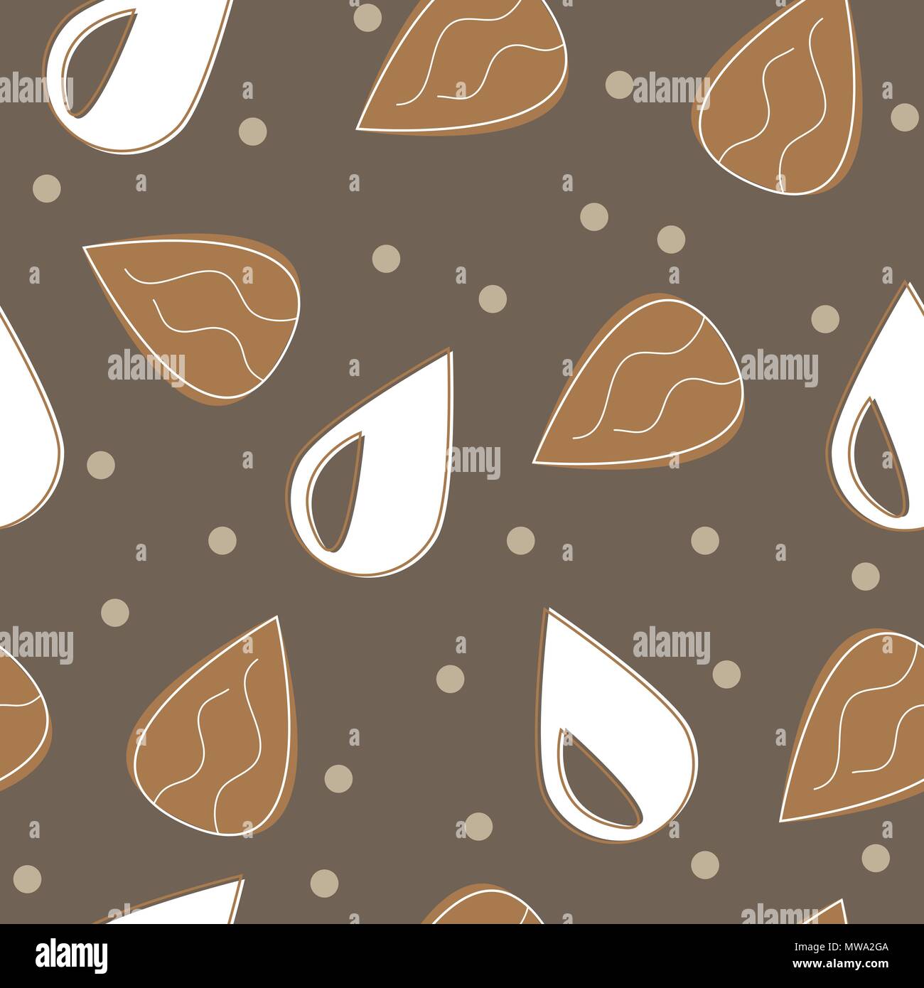 Almond milk - vector set of design elements and pattern for packaging ...