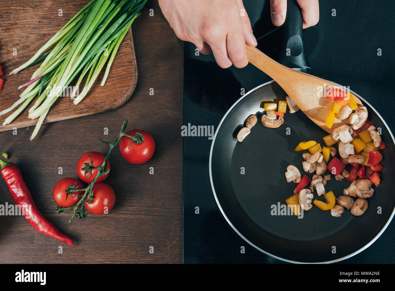 Top view pan young man hi-res stock photography and images - Alamy