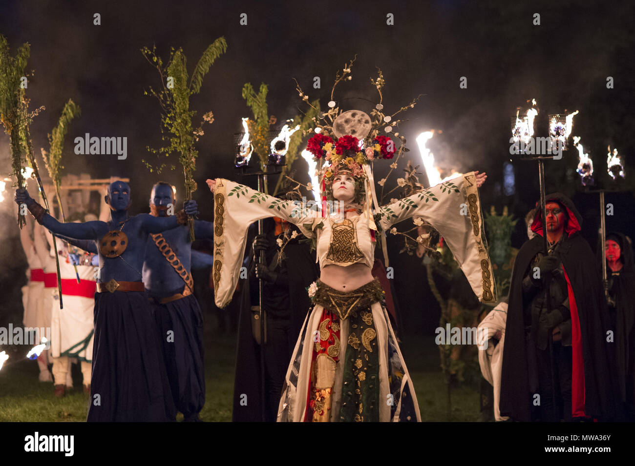 An ancient Iron Age Celtic ritual to welcome summer is brought to ...