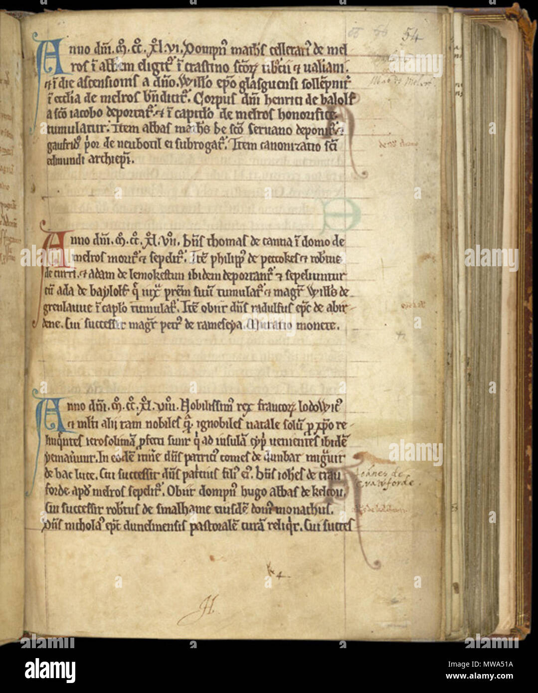 Chronicle manuscript hi-res stock photography and images - Alamy