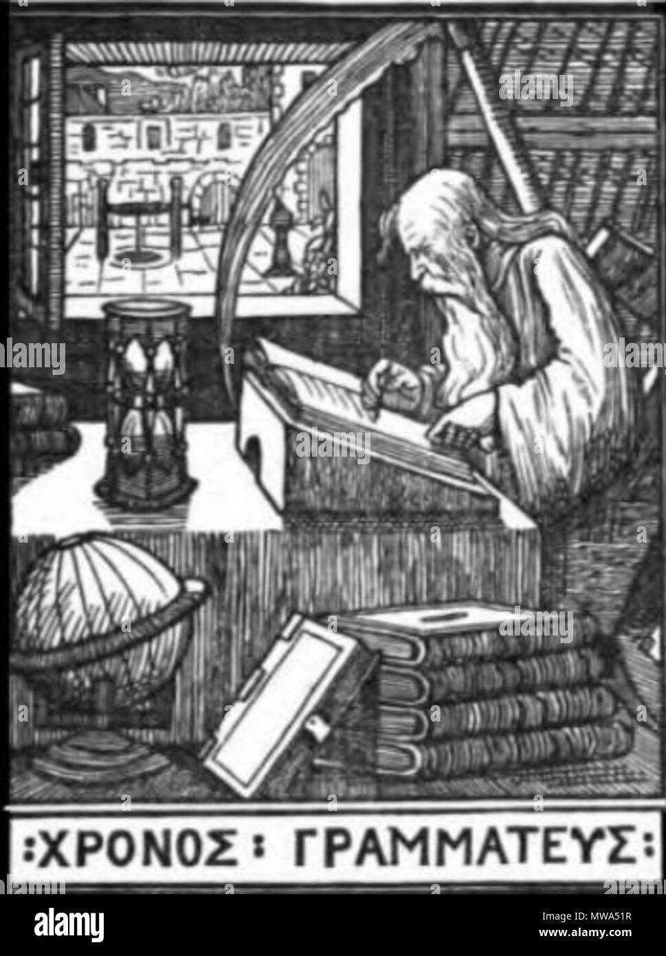 Personification of time Black and White Stock Photos & Images - Alamy