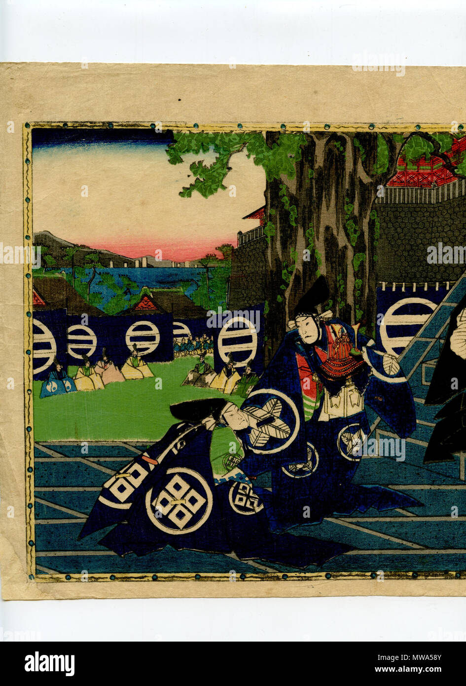 . English: Scene from the Chushingura (Tale of the 47 Ronin); Asano ...