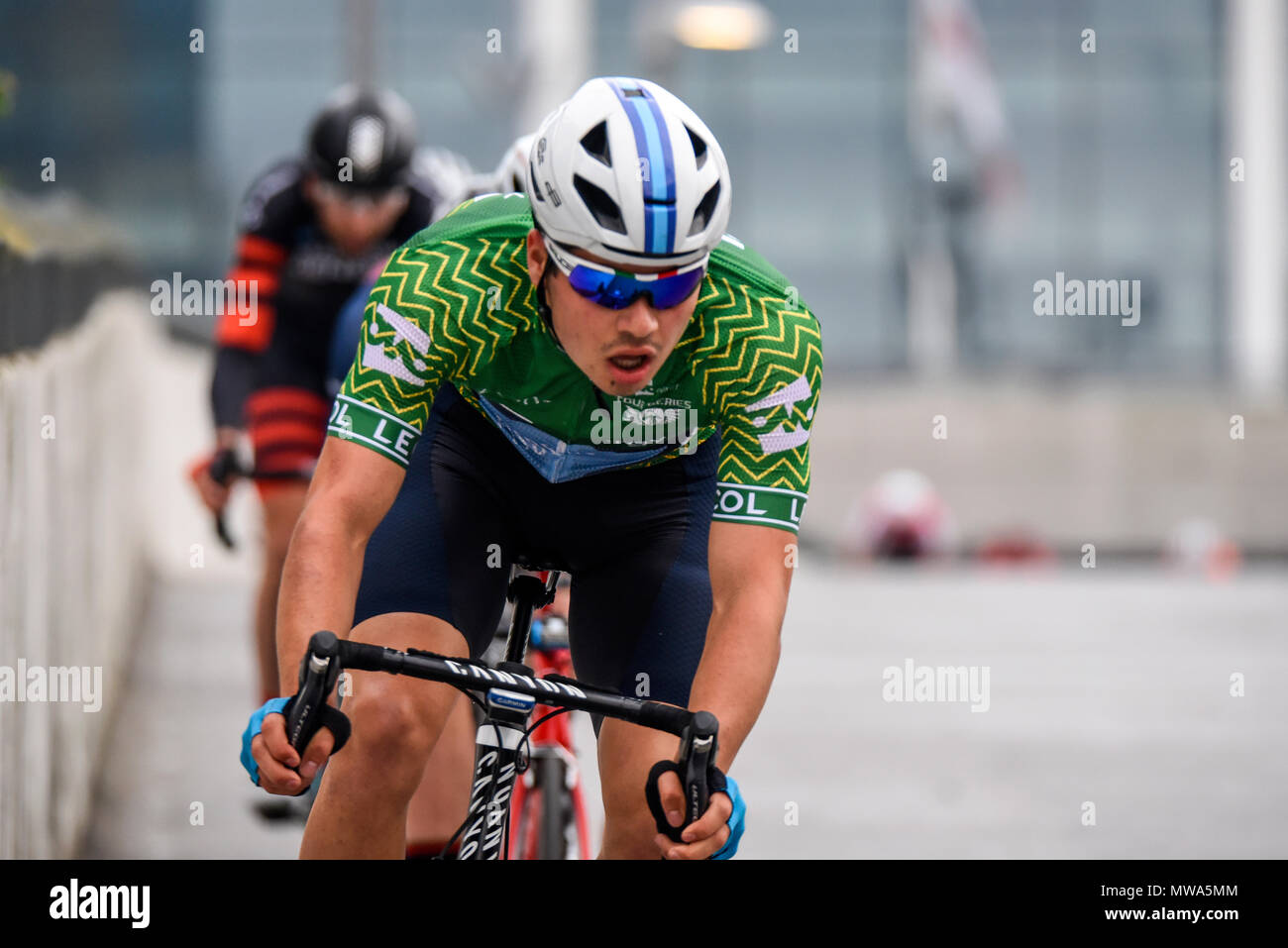 Charlie Tanfield of Canyon Eisberg racing in the elite men's 2018 OVO ...