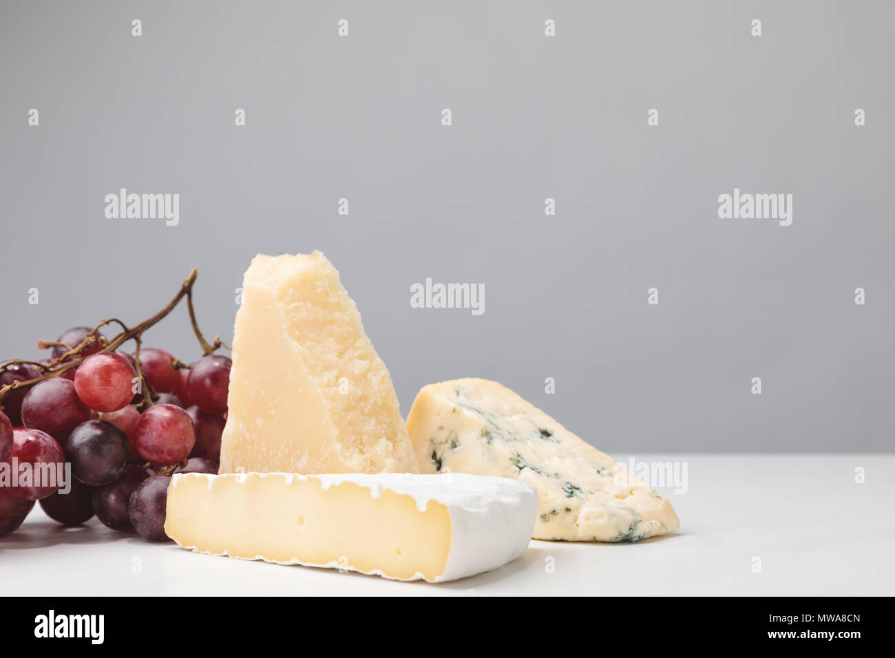 Three different types cheese on hi-res stock photography and images - Alamy
