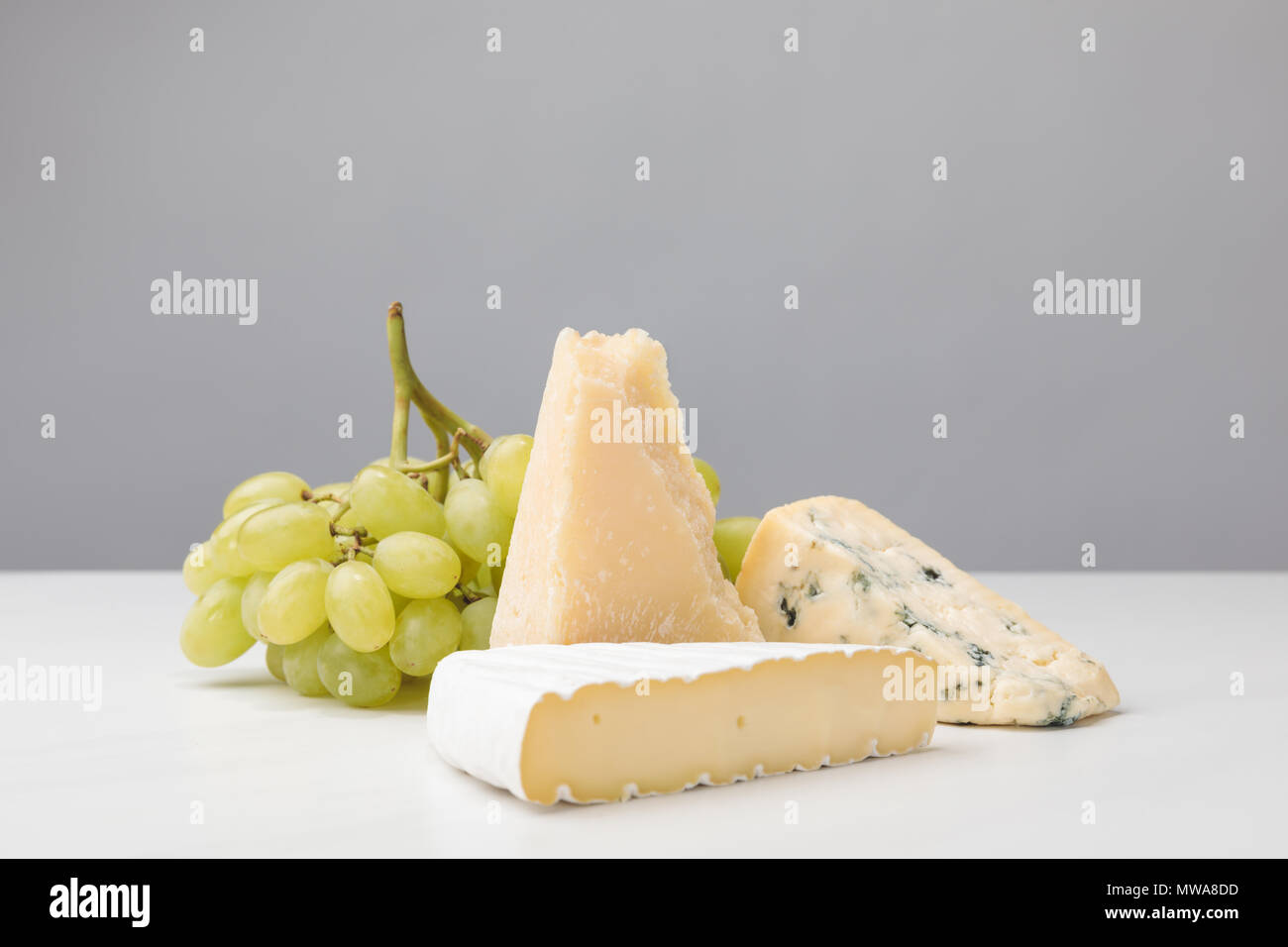 Three different types cheese on hi-res stock photography and images - Alamy