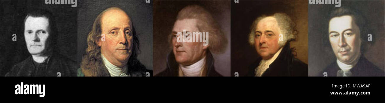 . The 'Committee of Five' that drafted the U.S. Declaration of ...