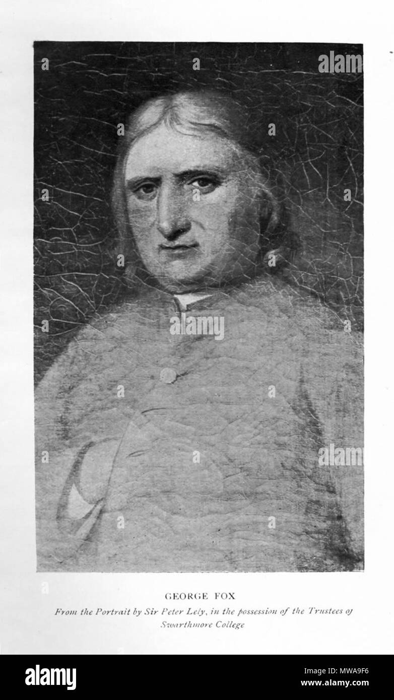 . English: Portrait of George Fox . 17th century. attributed to Peter ...