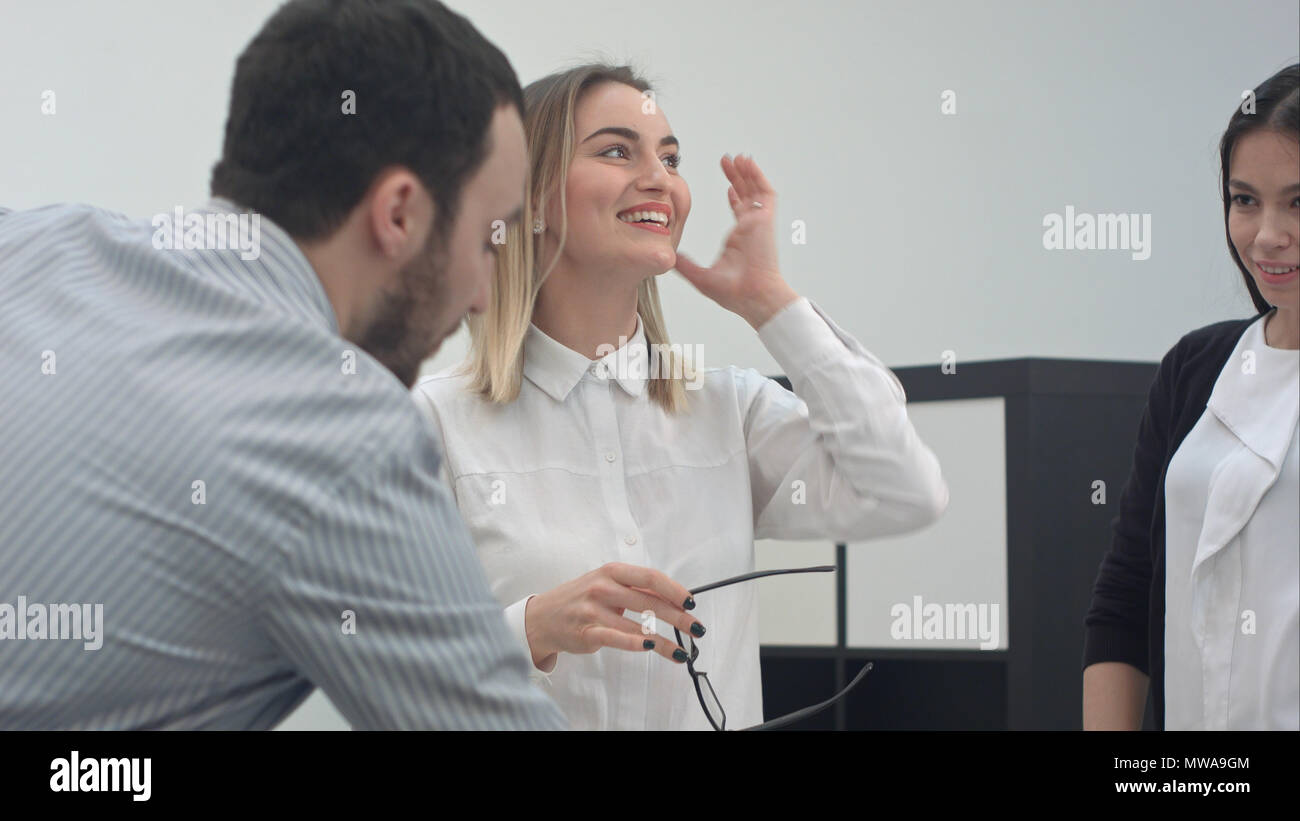 Instructing coworkers hi-res stock photography and images - Alamy