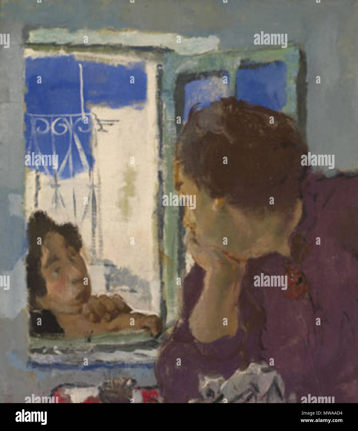 . Беседа . 20th century. A.Yakovlev 142 Conversation by A.Yakovlev ...