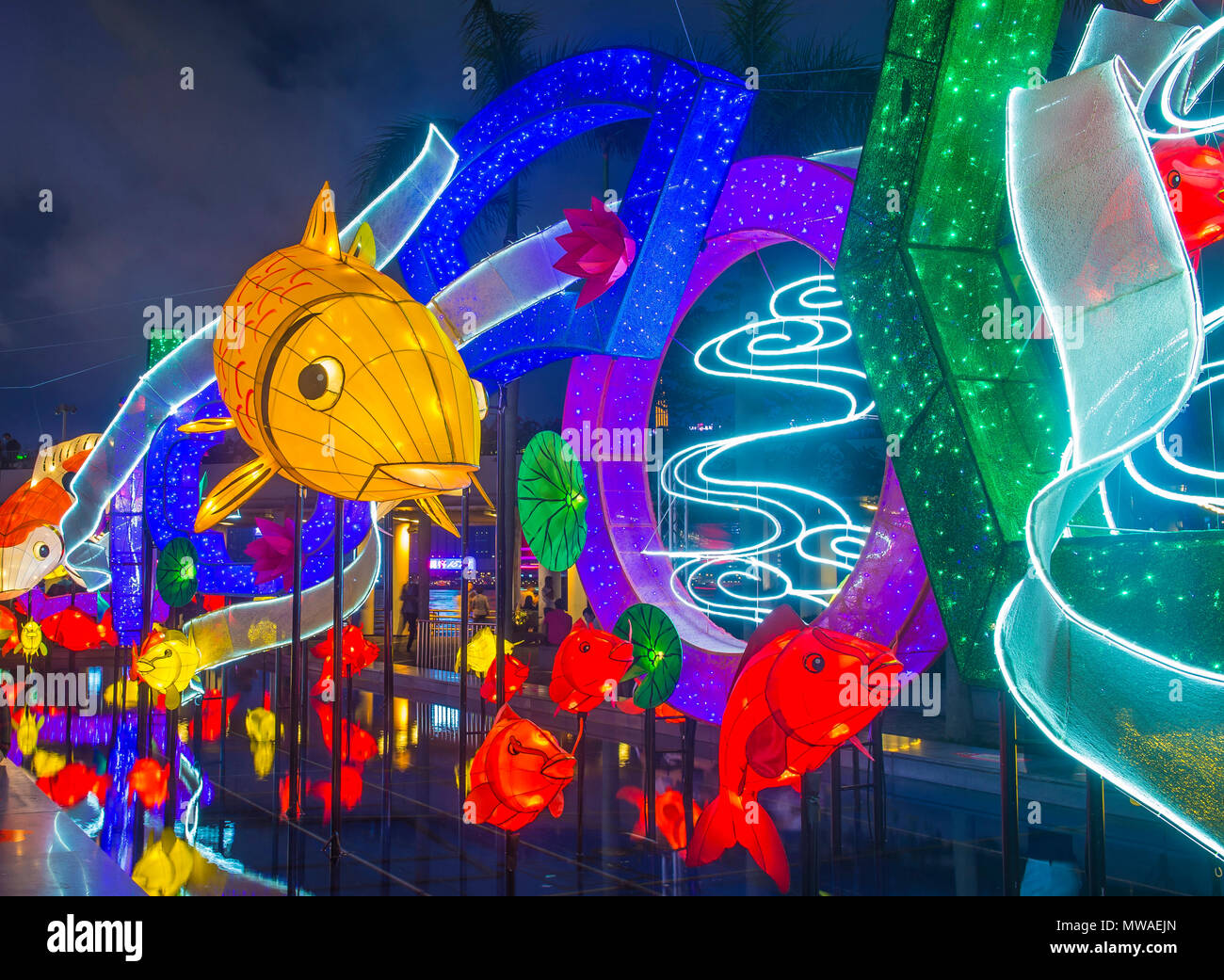 The Spring Lantern exhibition in Hong kong Stock Photo - Alamy