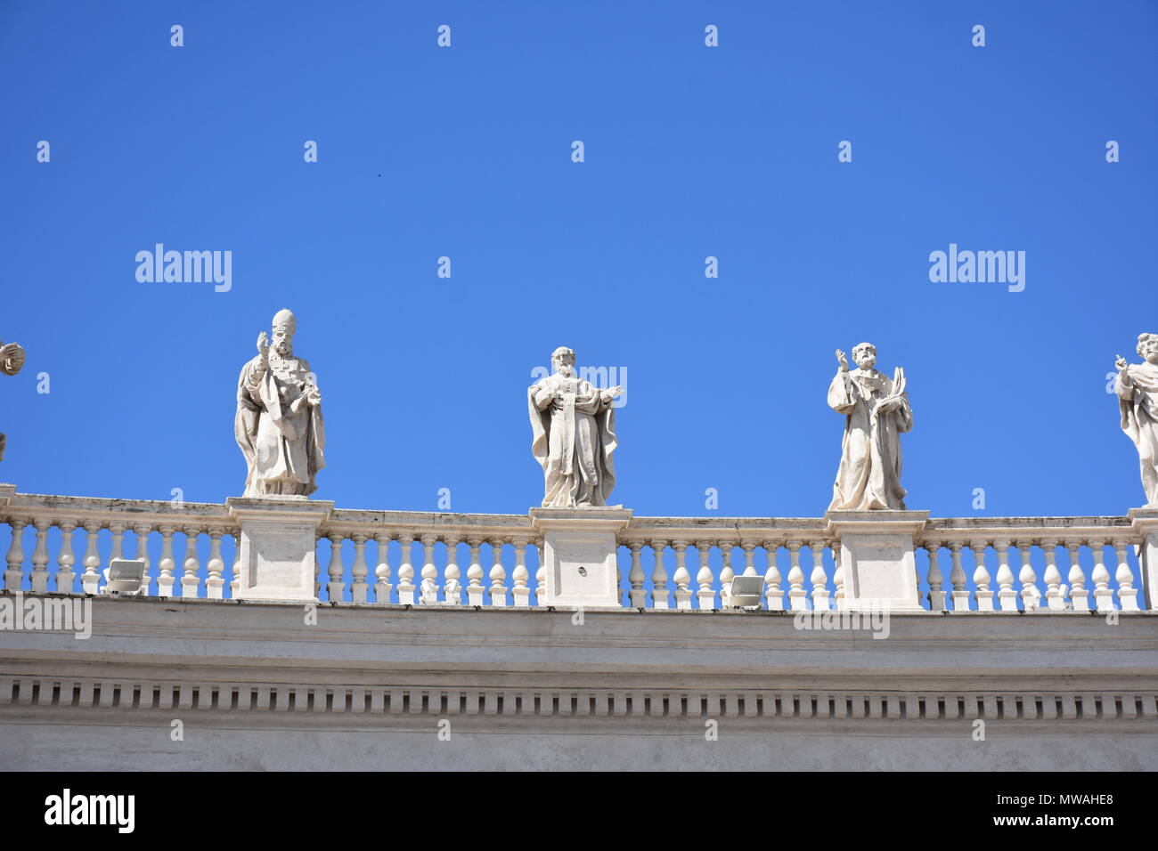 Rome. Details of the colonnade of G.L.Bernini formed by 284 monolithic ...