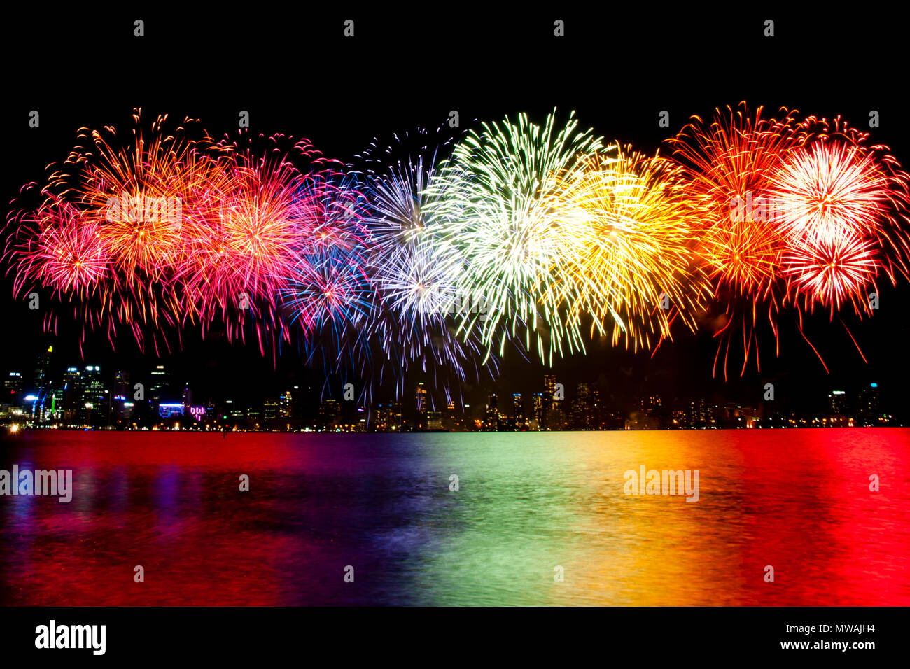 National Day Fireworks Stock Photo - Alamy