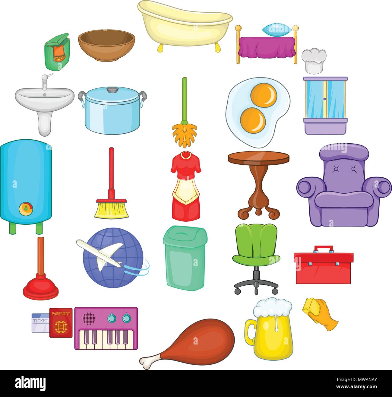 Community icons set, cartoon style Stock Vector Image & Art - Alamy