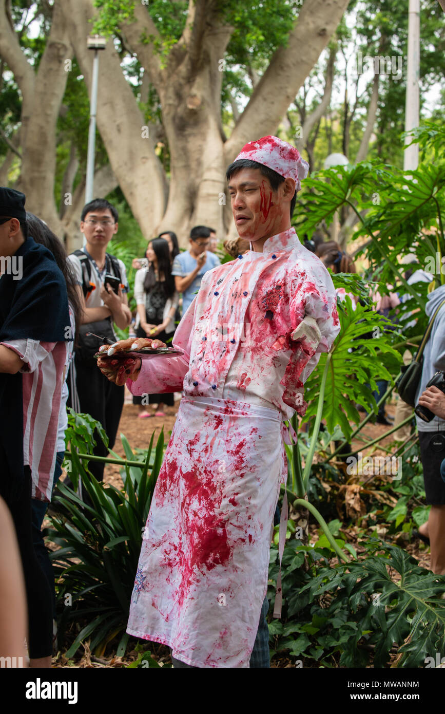 Zombie Walk Sydney Australia, 2 November 2013 : Participants dressed up ...