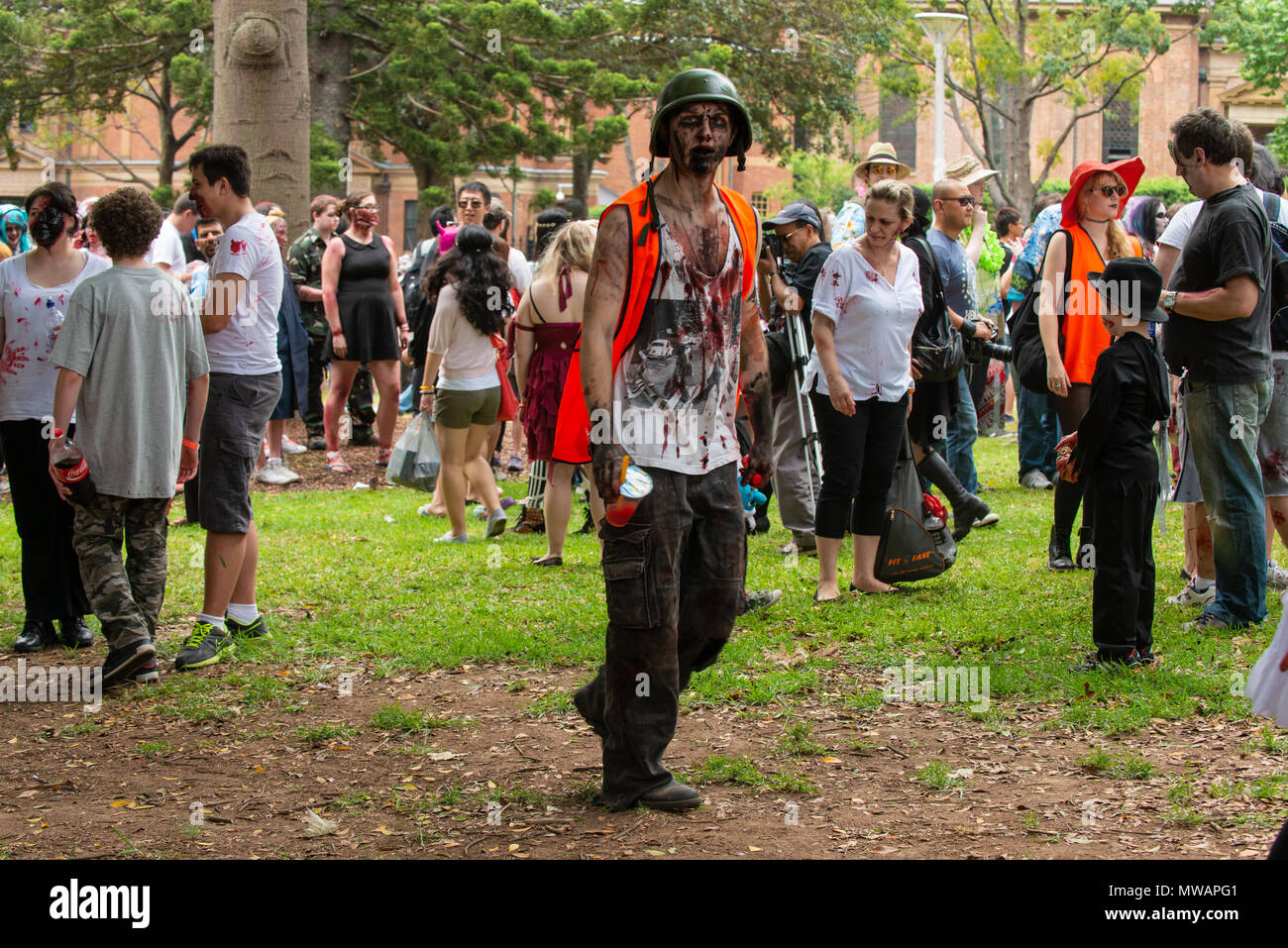 Zombie Walk Sydney Australia, 2 November 2013 : Participants dressed up ...