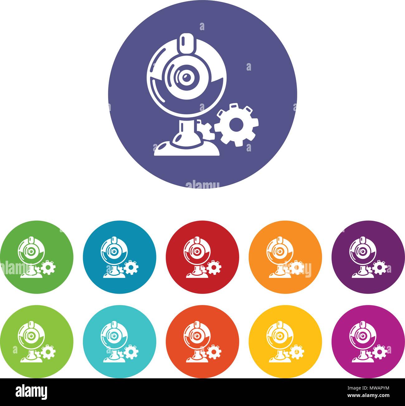 Fan repair icons set vector color Stock Vector Image & Art - Alamy