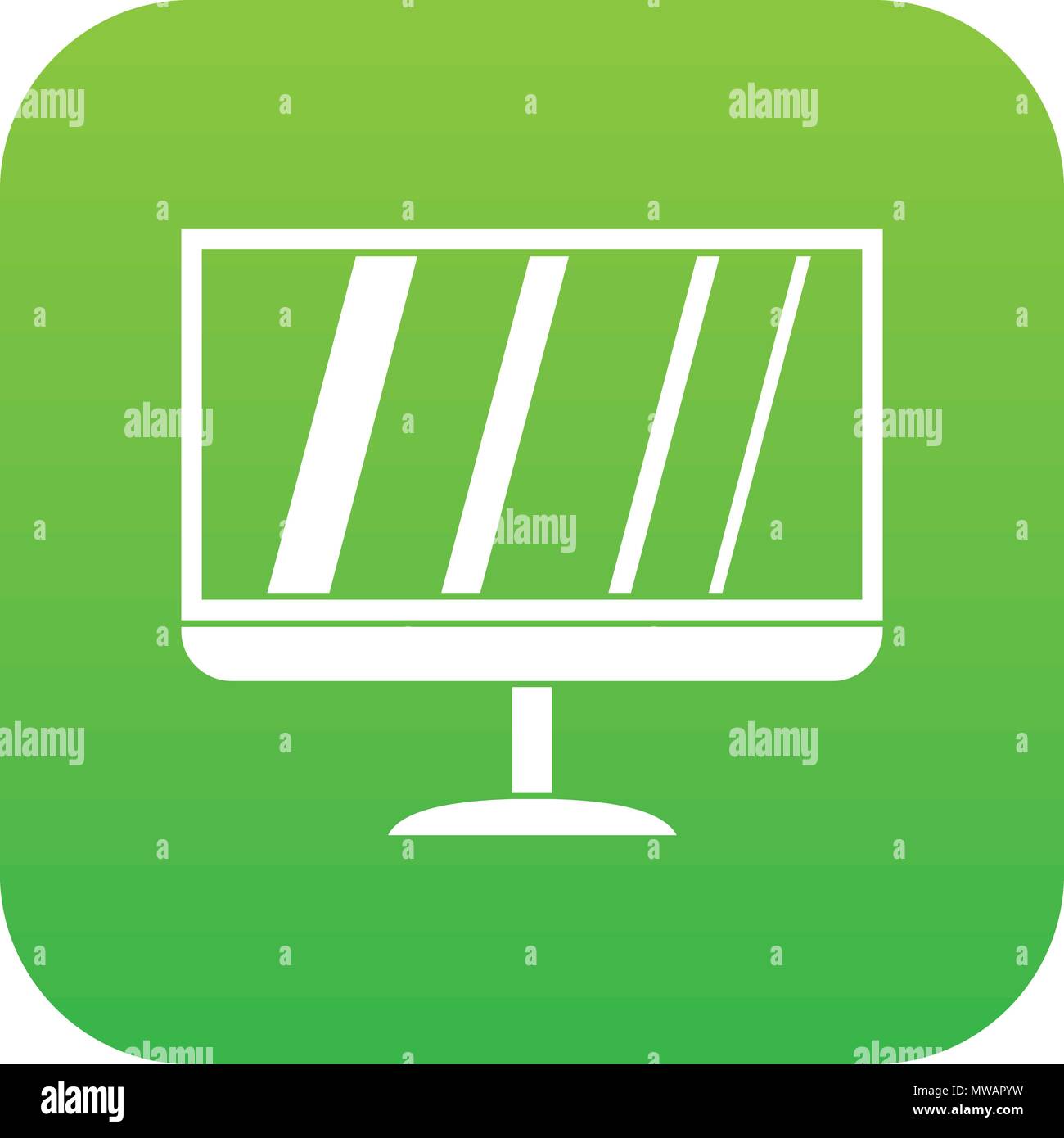 TV icon digital green Stock Vector Image & Art - Alamy