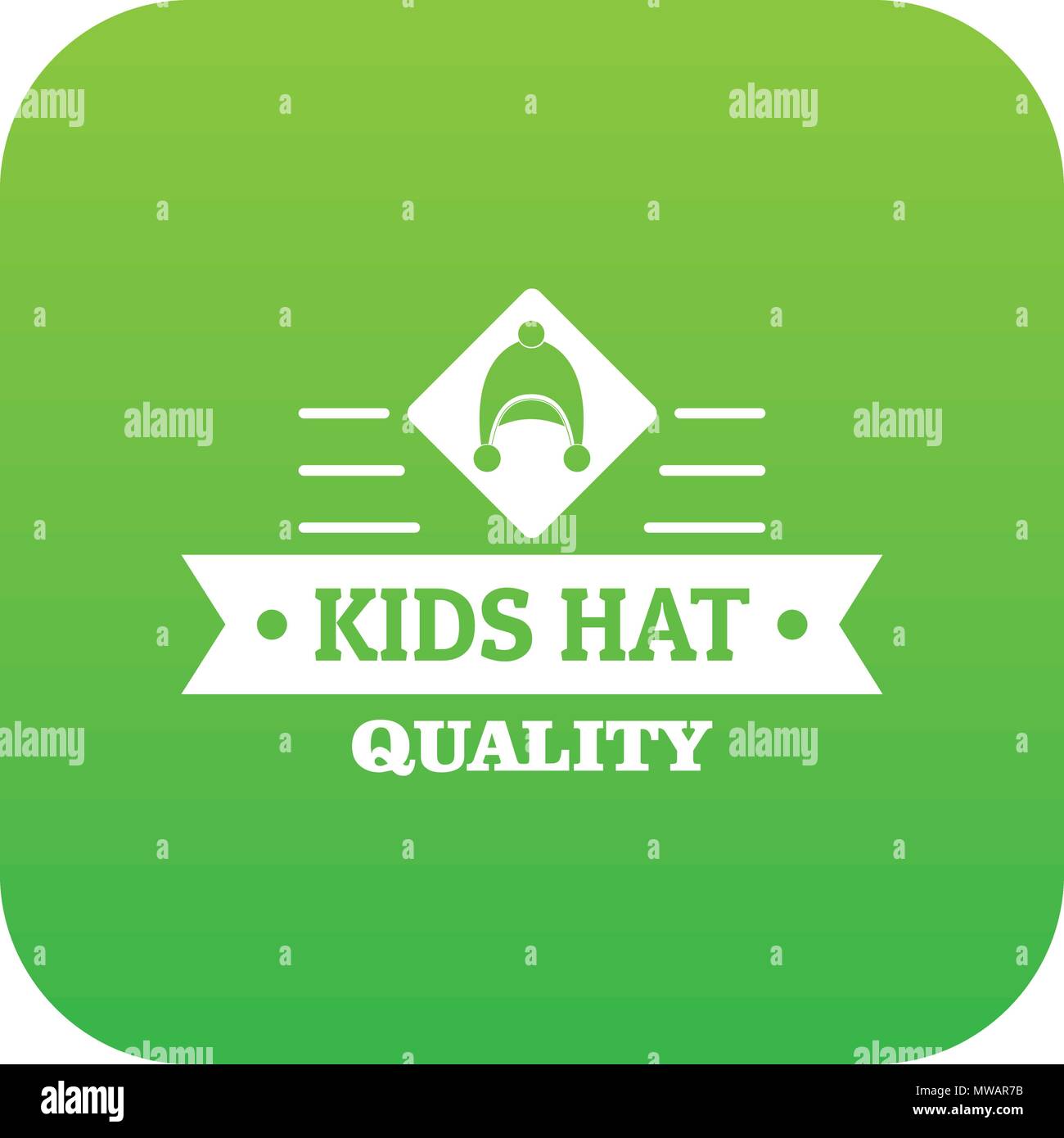 Green white bonnet Stock Vector Images - Alamy