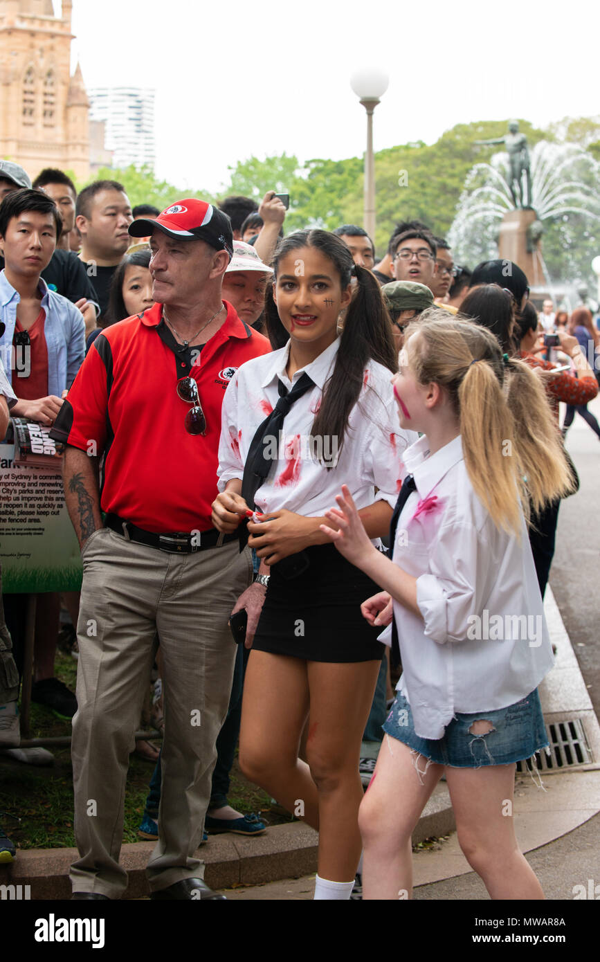 Zombie Walk Sydney Australia, 2 November 2013 : Participants dressed up ...
