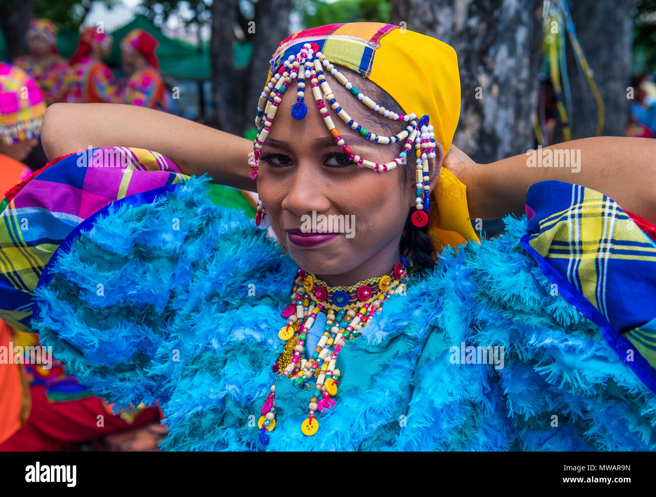 Participant in the Aliwan fiesta in Manila Philippines Stock Photo - Alamy