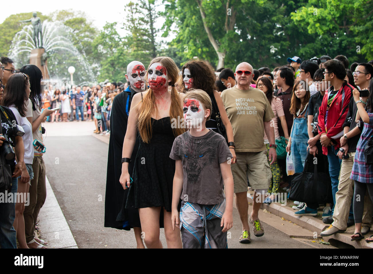 Zombie Walk Sydney Australia, 2 November 2013 : Participants dressed up ...