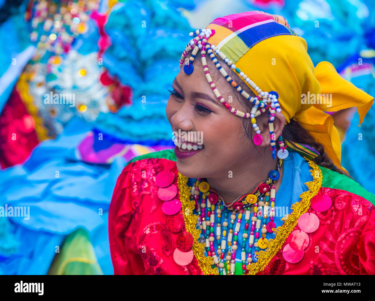 Participant in the Aliwan fiesta in Manila Philippines Stock Photo - Alamy