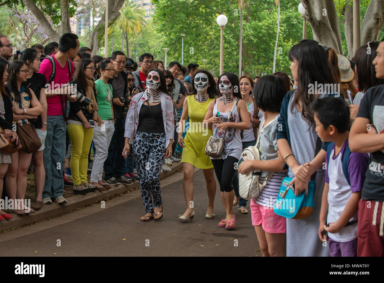 Zombie Walk Sydney Australia, 2 November 2013 : Participants dressed up ...