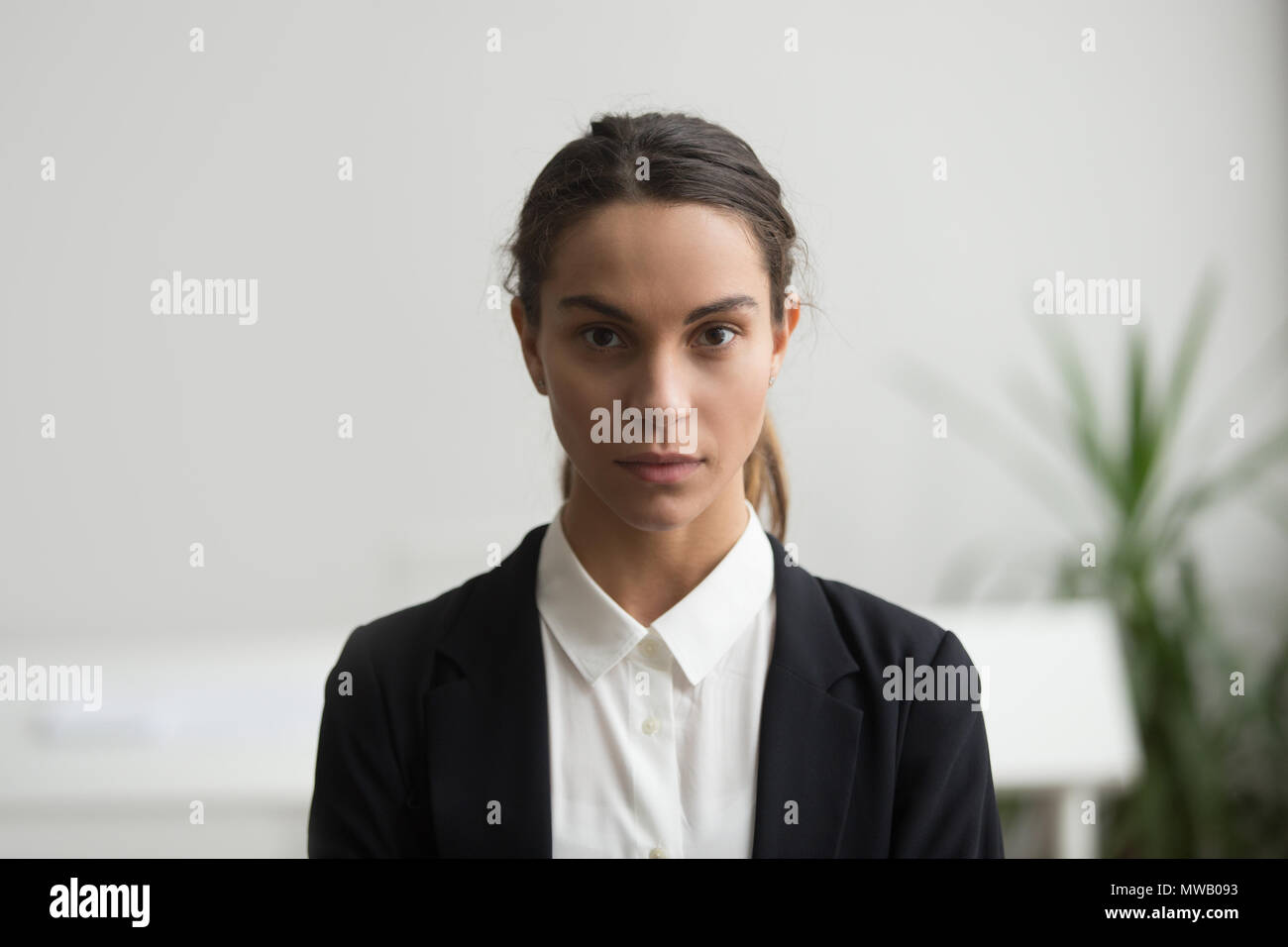 Woman business owner, serious face hi-res stock photography and images ...