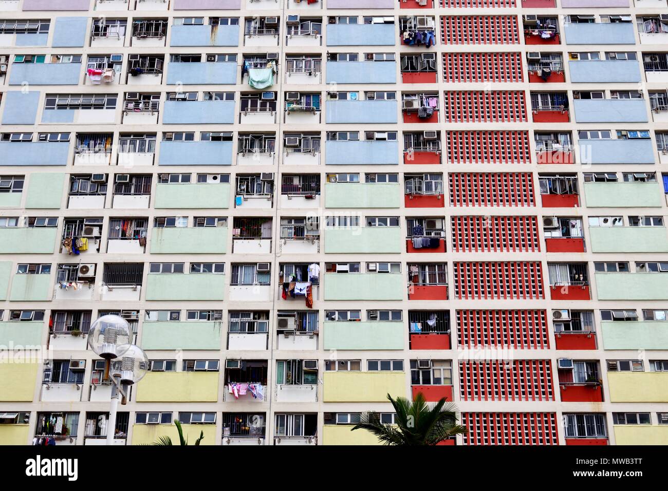 old public populated housing estates in Hong Kong Stock Photo - Alamy