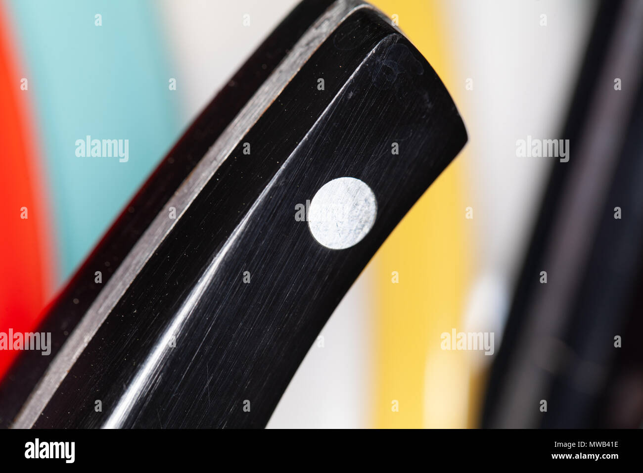 Rivet on knife handle Stock Photo - Alamy