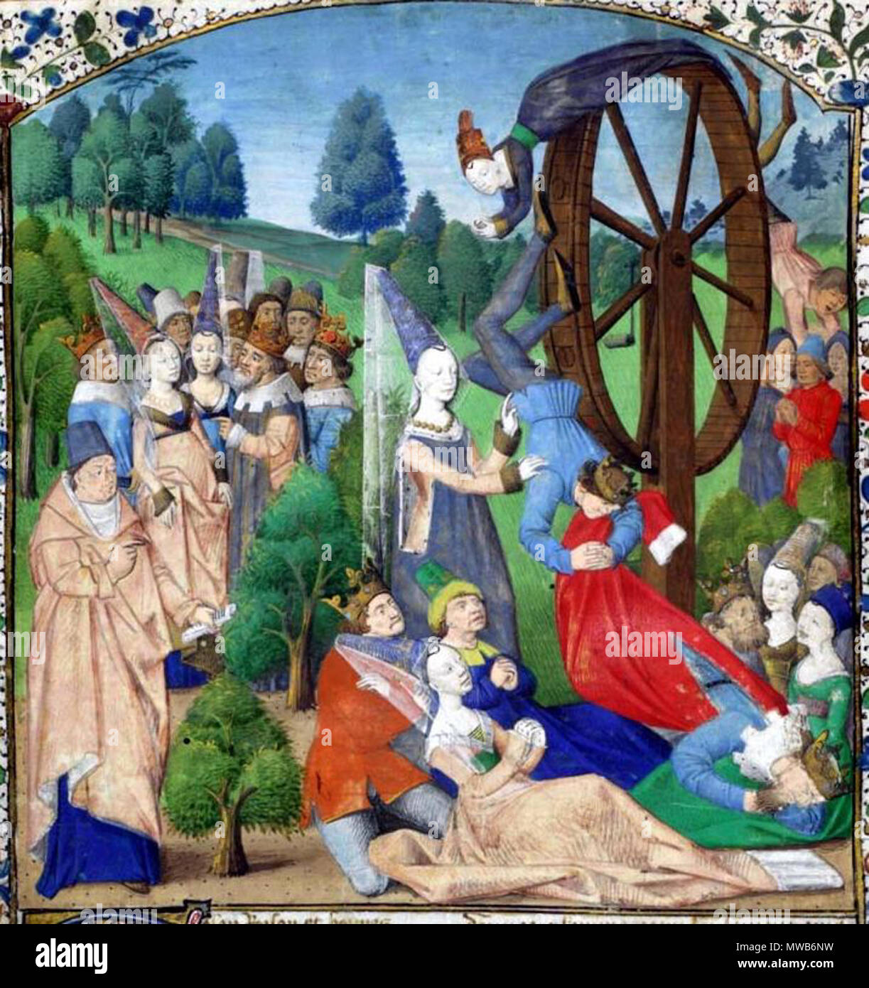 Fortune wheel medieval hi-res stock photography and images - Alamy