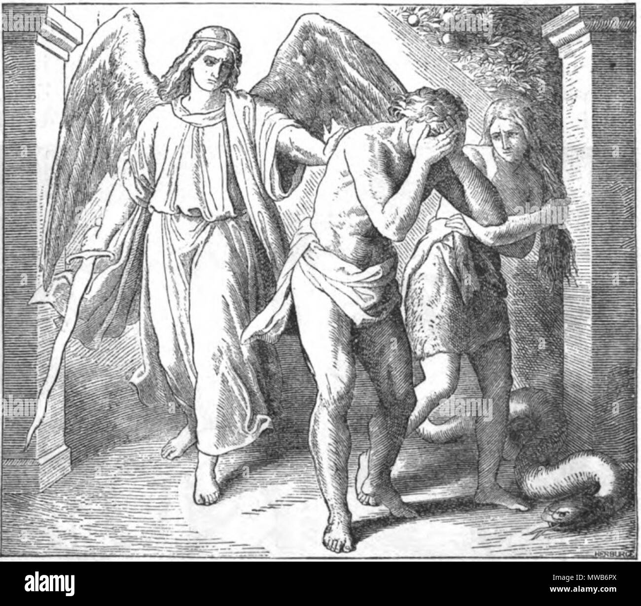 Adam and eve garden of eden hi-res stock photography and images - Alamy