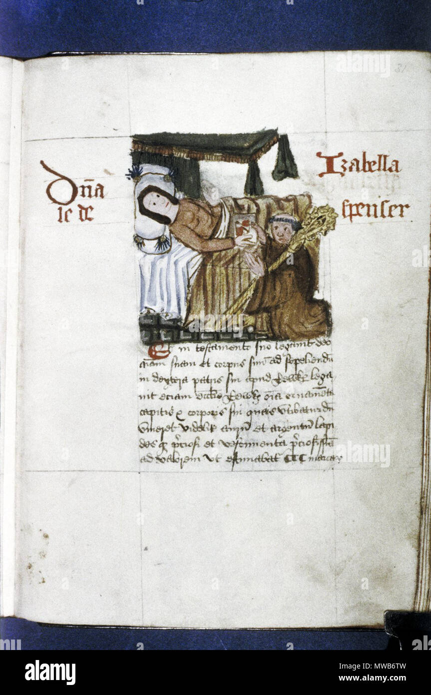 . English: Founders and Benefactors Book of Tewkesbury Abbey: Isabel ...