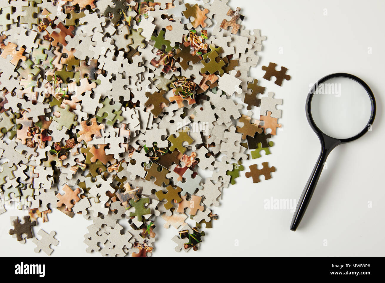 Science concept scientific on puzzle hi-res stock photography and ...