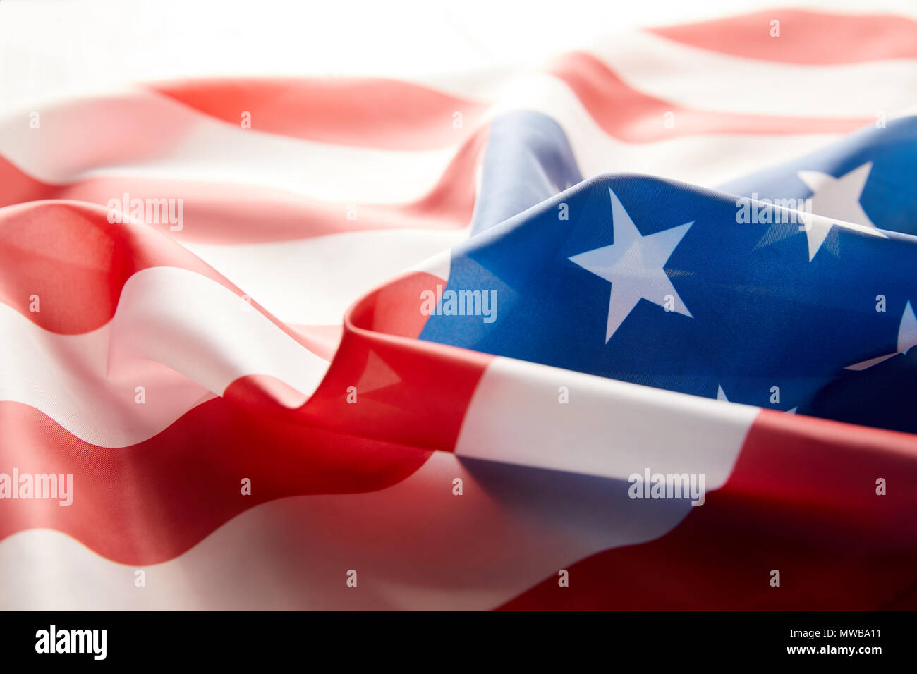 closeup view of united states of america flag Stock Photo - Alamy