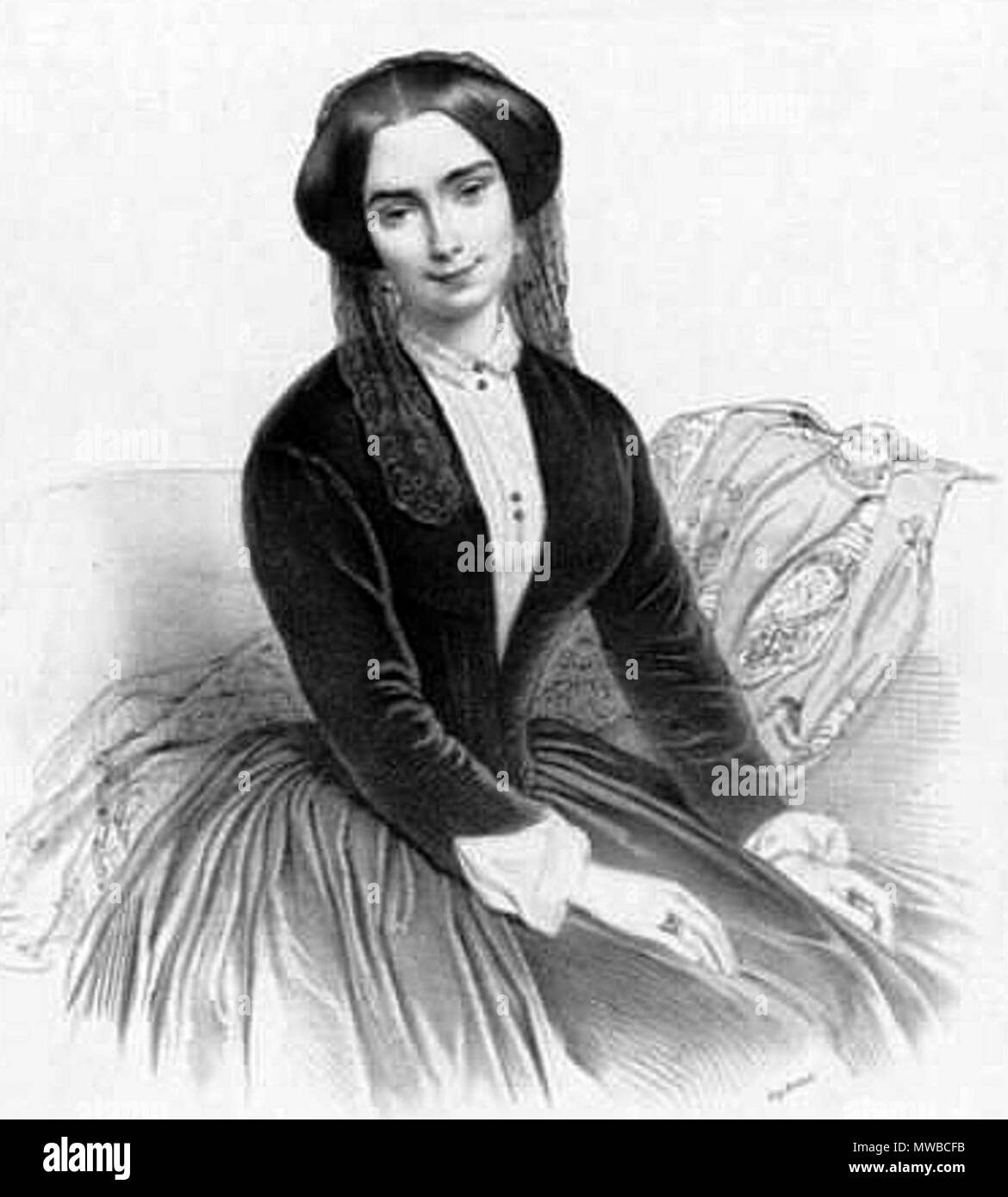 . English: French opera singer Delphine Ugalde (1829-1910) by Marie ...