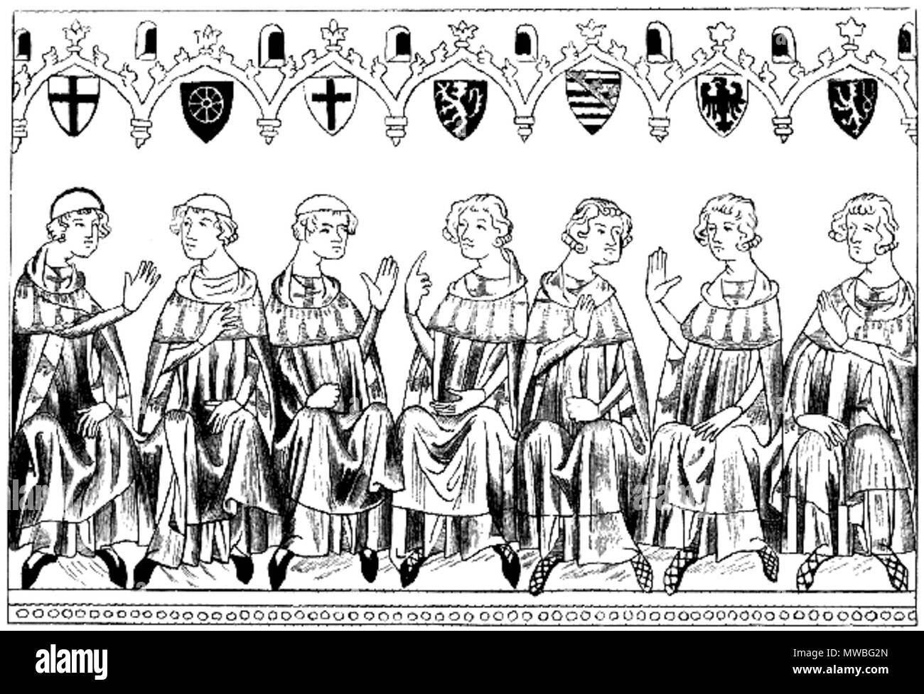 . English: The prince-electors or electoral princes of the Holy Roman ...