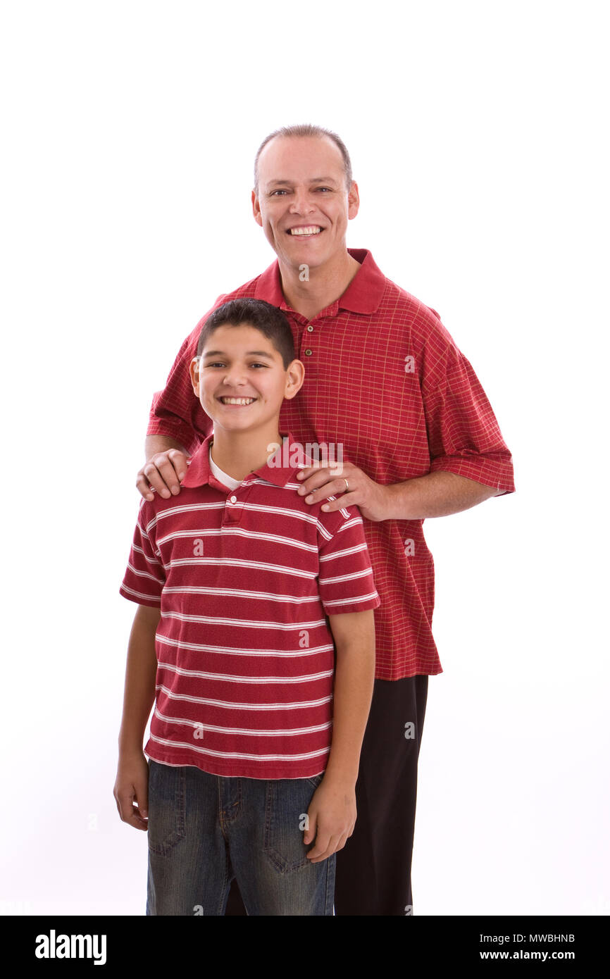 Mexican Father And Teenage Son