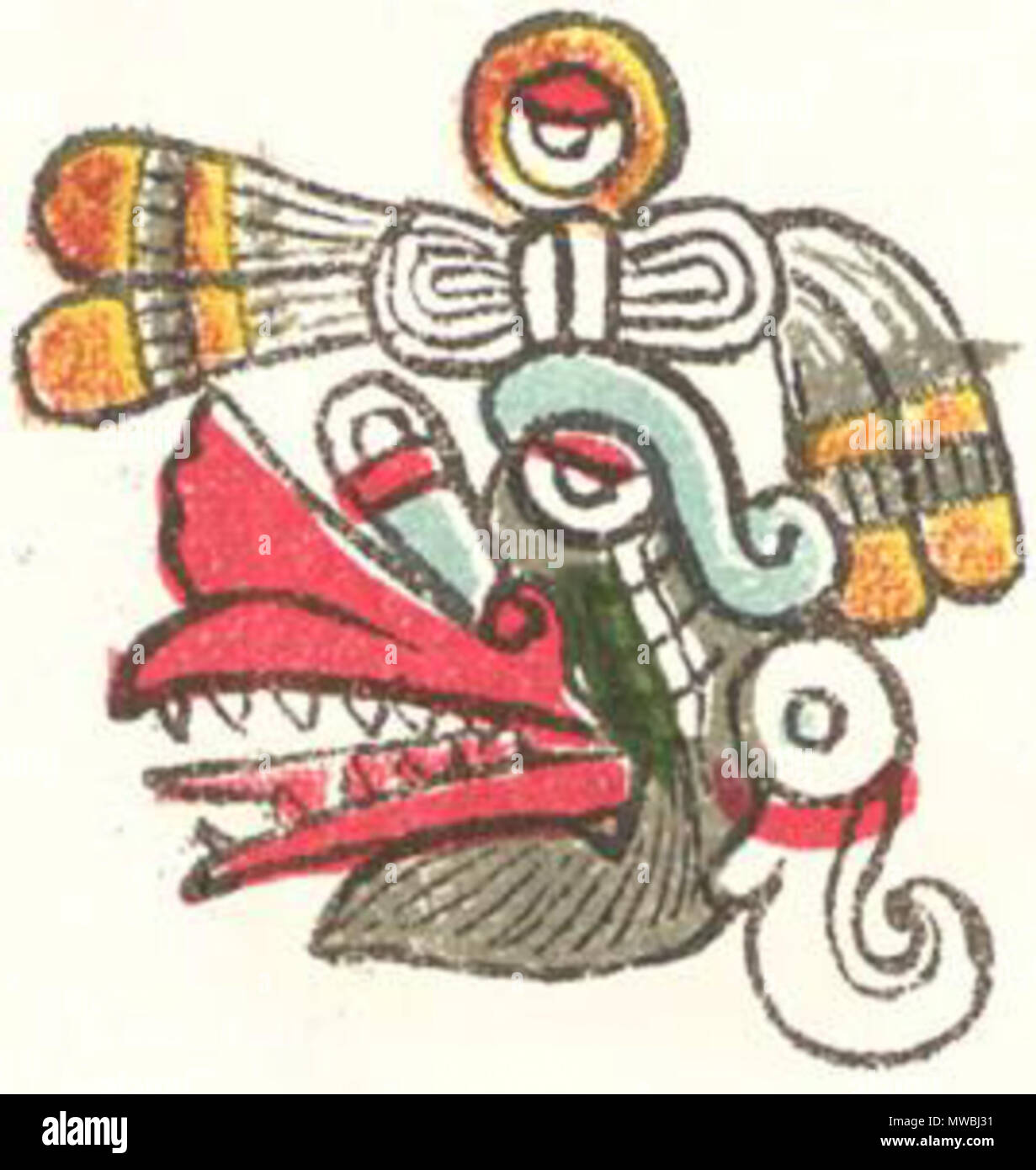 . The Aztec day sign ehecatl (wind). 16th century. Unknown 180 Ehecatl2 ...