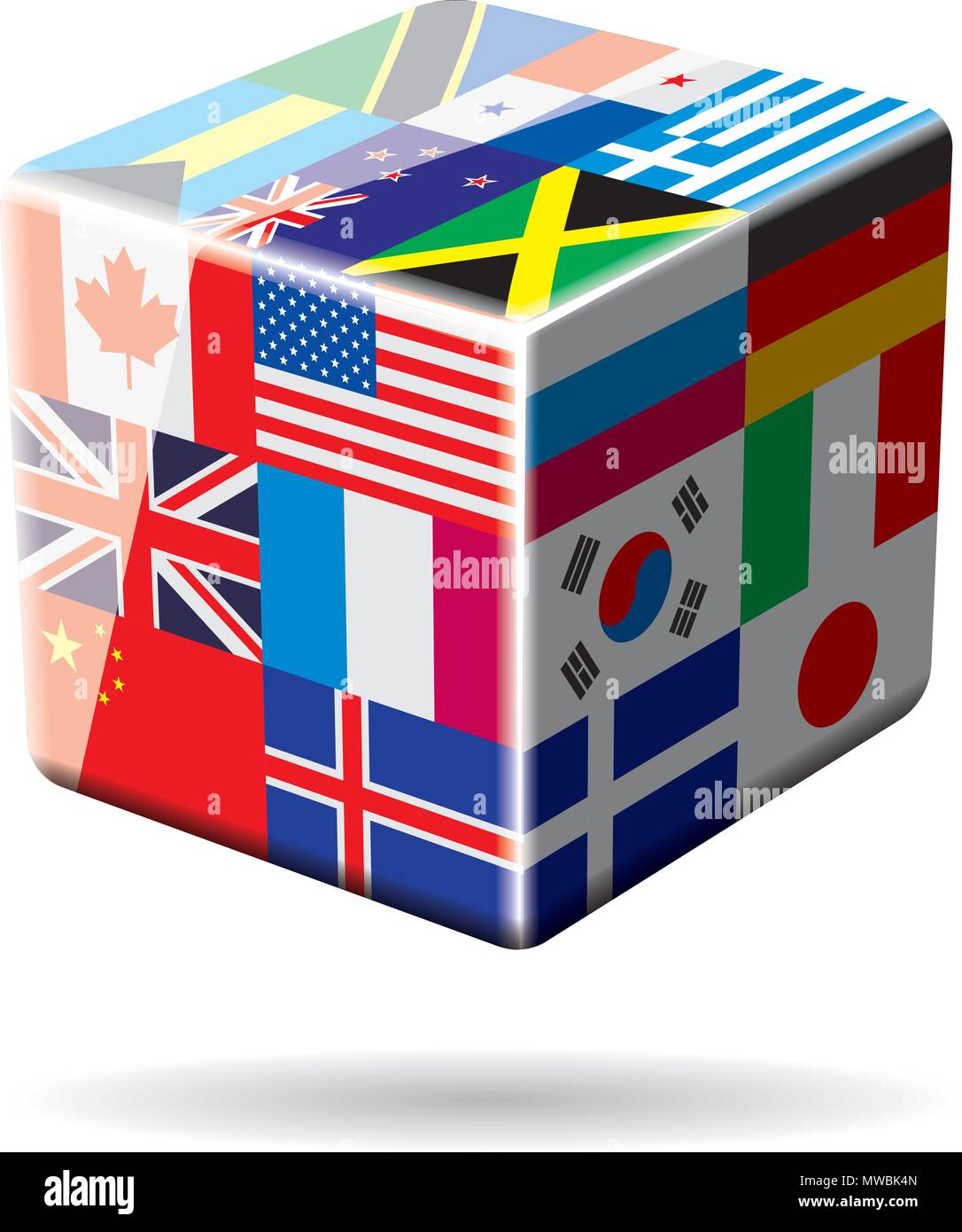 American national flags and flags of the new germany hi-res stock ...